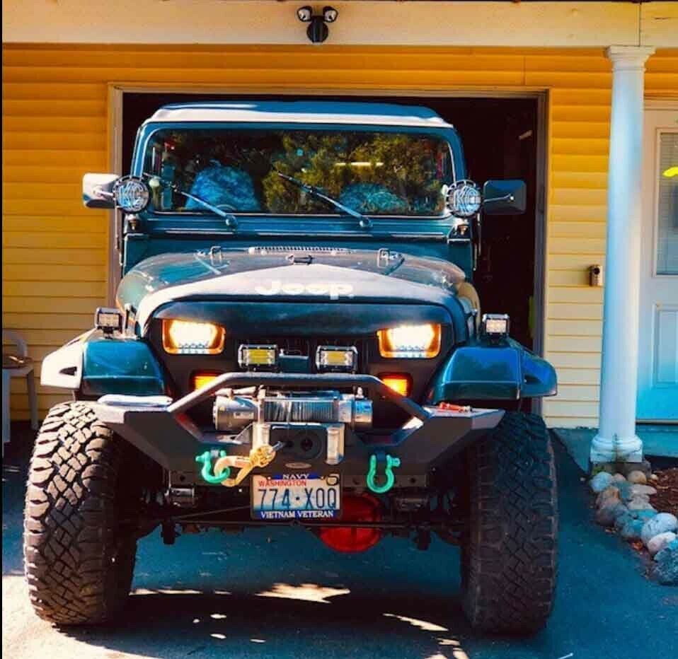 1987-1995 Jeep Wrangler YJ Overlay Grille Grill Mean Furious Angry Bird ...