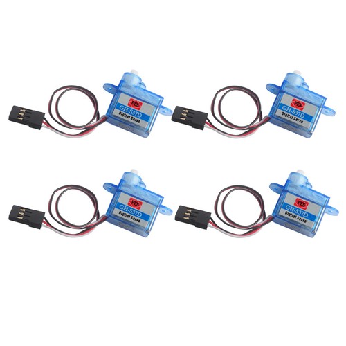 4pcs Super Light 3.7g Micro Servo for Control Aircraft Flight Direction ...