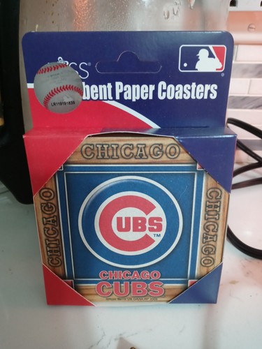 Russ MLB Official Chicago Cubs Baseball Pack Of 8 Absorbent Drink ...
