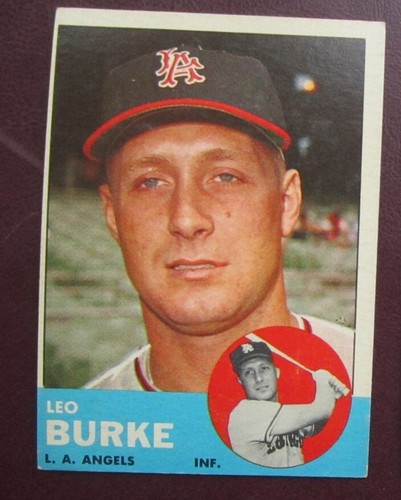 1963 Topps Leo Burke (Los Angeles Angels) #249 EX | eBay