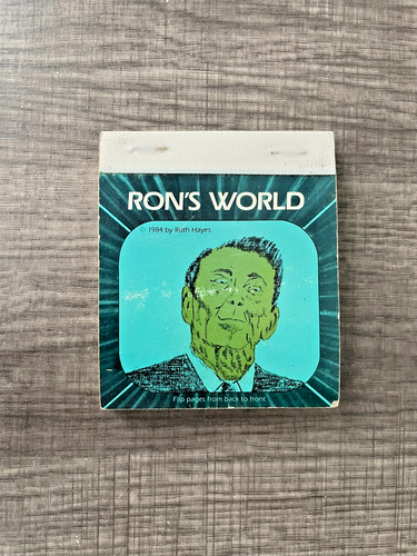 Vintage Ronald Reagan Flip Book – Political Campaign Ephemera – 1980s ...