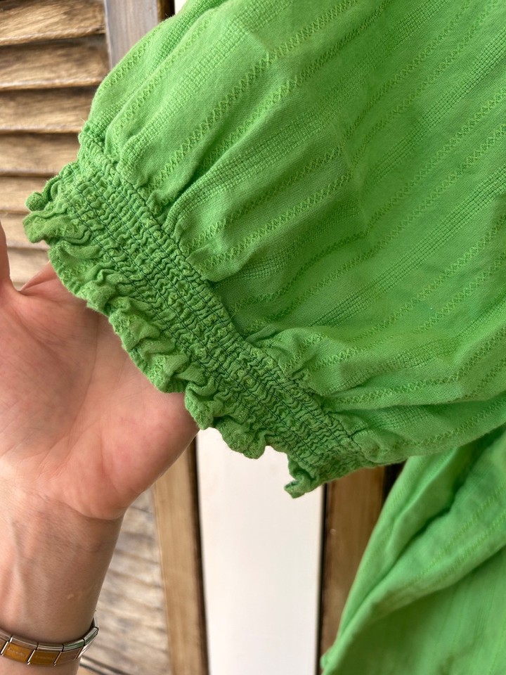 MONSOON 109% Cotton, Green, Gypsy Style Top size XL | eBay UK