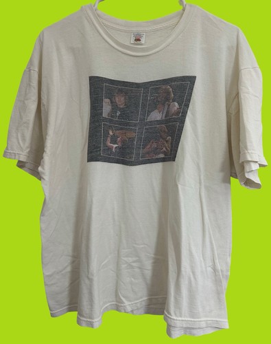 ASIA 1982 Band Tour Fruit of the Loom White T-shirt Size XL 23W X 25L ...