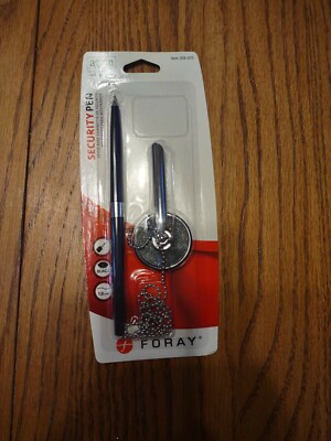 Foray Security Pen Black Ink 1.0m-Brand New-SHIPS N 24 HOURS | eBay