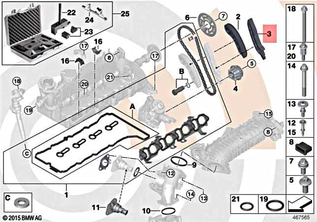 Genuine BMW E60N E61N E70N E71 E81 E82 E83N E84 Guide rail OEM ...