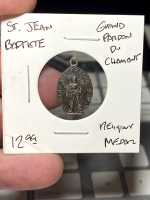 St. Jean Baptiste Grand Pardon du Chamont Catholic Religious Medal | eBay