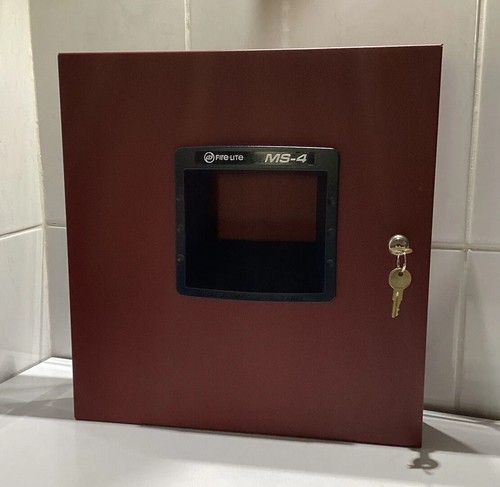 NEW - Fire-Lite MS-4 Zone Fire Alarm Control Panel w/Key (Panel box ...