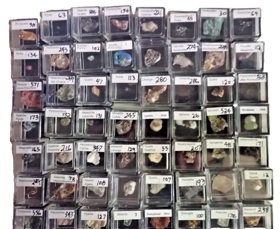 Micromount Mineral Specimens - Lot #A2 - Collection with Locations | eBay