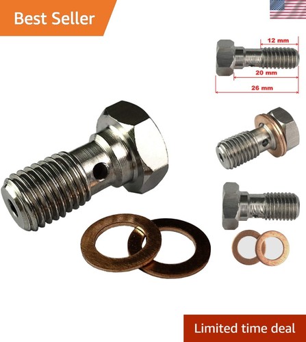 Lightweight M10x1.25 Stainless Steel Banjo Bolt - Compact Brake Fitting ...