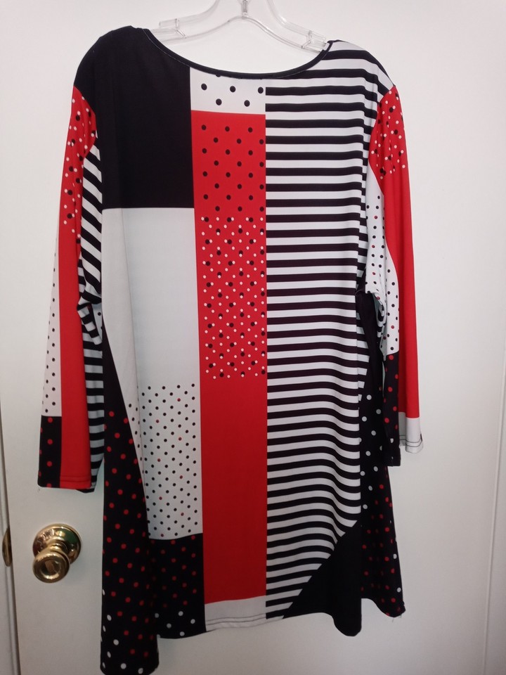 LILY by FIRMIANA ladies plus size 3/4 sleeve round neck top size 2XL | eBay