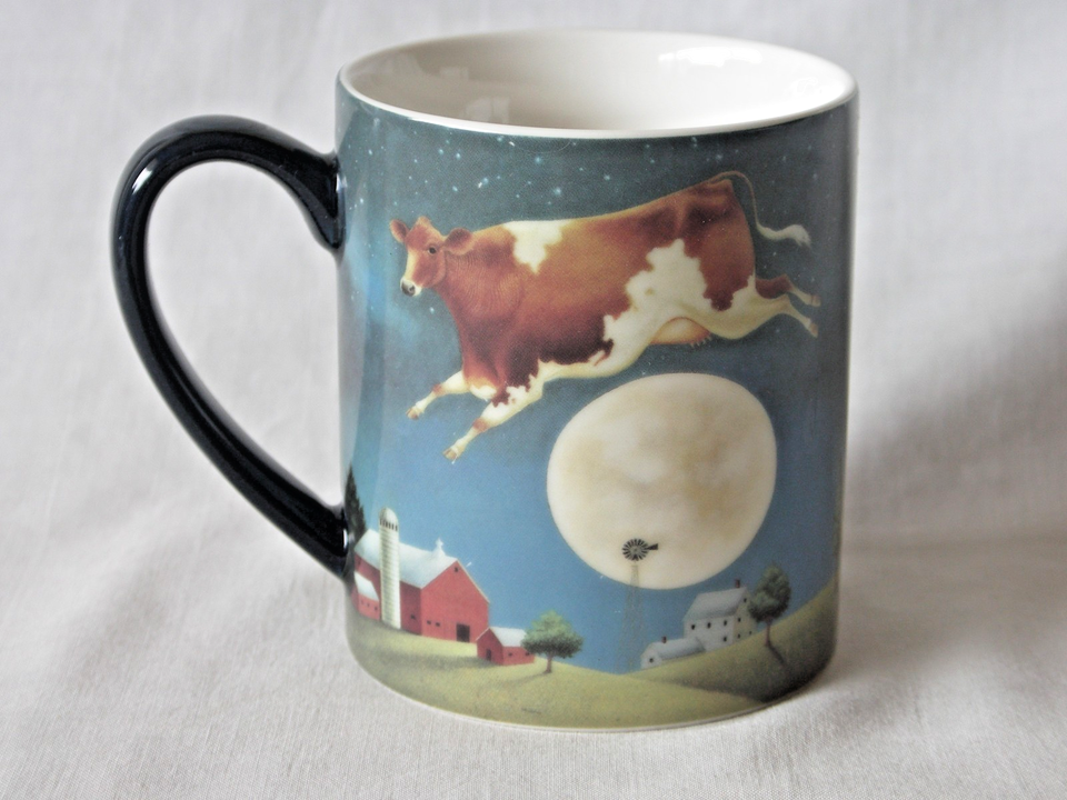 Lang Cow Jumped Over the Moon Coffee Mug Cup Lowell Herrero Perfect ...