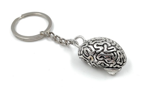 Brain Thinking Keychain Metal Lucky Charm Pendant Gift | eBay