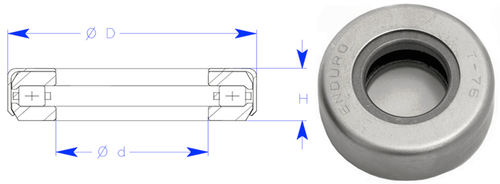 T113 Enduro brand timken style Thrust Roller Bearing T113-904A2 1.135x2 ...