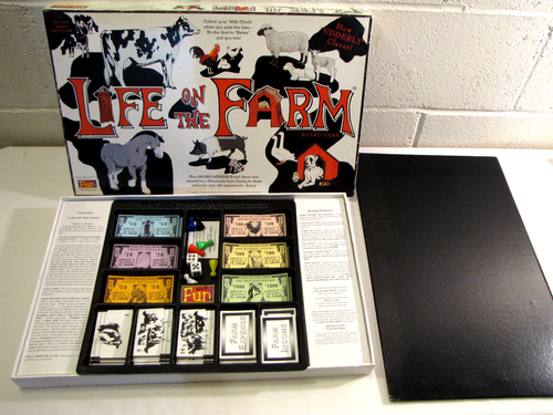 Life on the Farm Board Game COMPLETE 2003 W R Fun Games Farming Animals ...