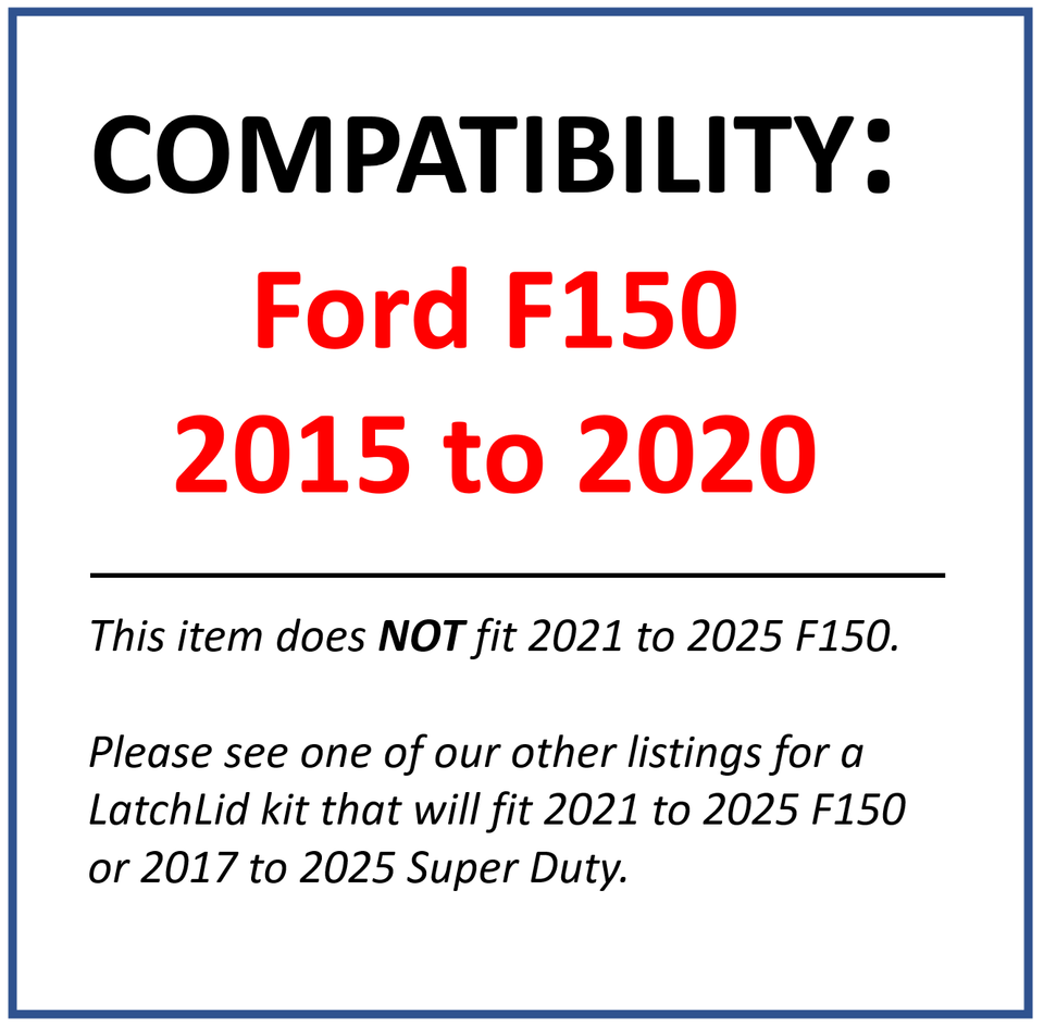 2015-2020 Ford F150 Pickup LatchLid Tail Light Theft Deterrent ...