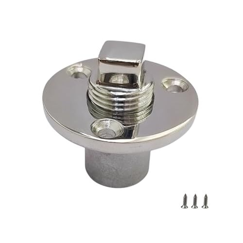 Stainless Steel 316 Boat Garboard Drain Plug Marine Bilge Plug Kit with ...