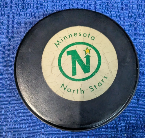 NHL Minnesota North Stars NHL Reverse Biltrite puck B2 slug 1972-74 | eBay