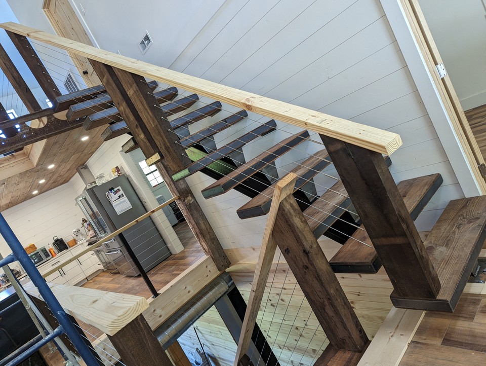 Universal Adjustable Weld on Floating Stair Riser Brackets | eBay