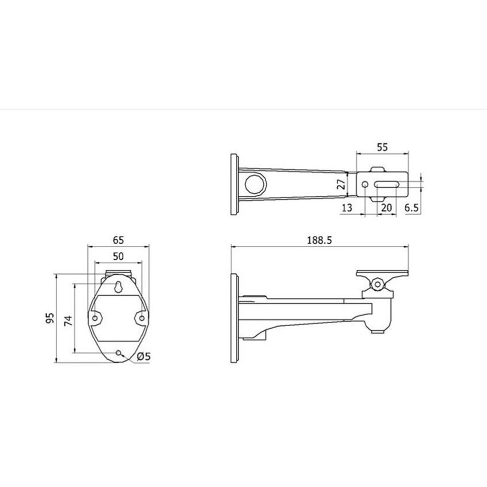 Set of 2 Camera Bracket Security Cameras Brackets Holder Wall Mount | eBay