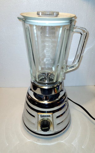 Osterizer Super Deluxe 2 speed Blender Model 442 Chrome Beehive working ...