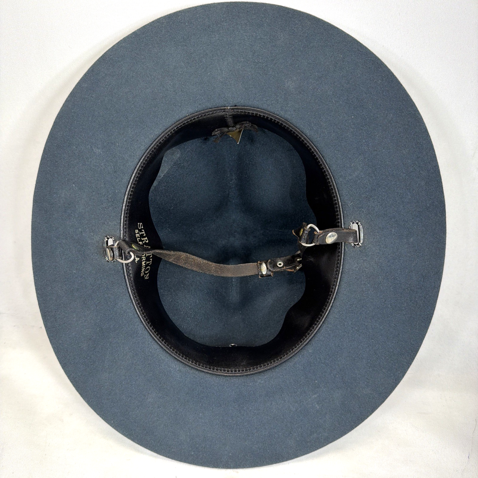 Stratton Campaign Uniform F40 Felt Hat 7 1/4 Blue Trooper Police ...