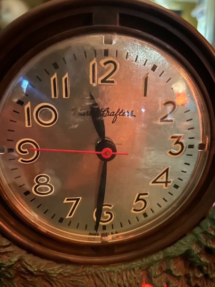 vintage mid century Mastercraft waterfall clock working. | eBay