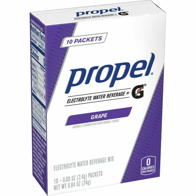 Propel Grape Water Drink Mix with Electrolytes and Vitamins - 10 Count ...