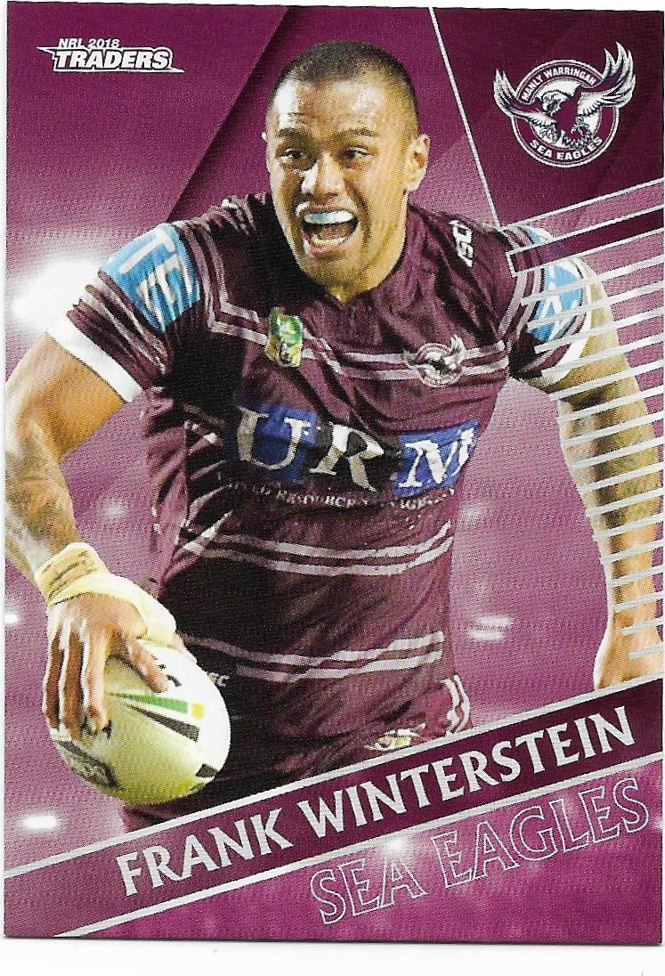 2018 NRL Traders Base Card (060) Frank WINTERSTEIN Sea Eagles | eBay