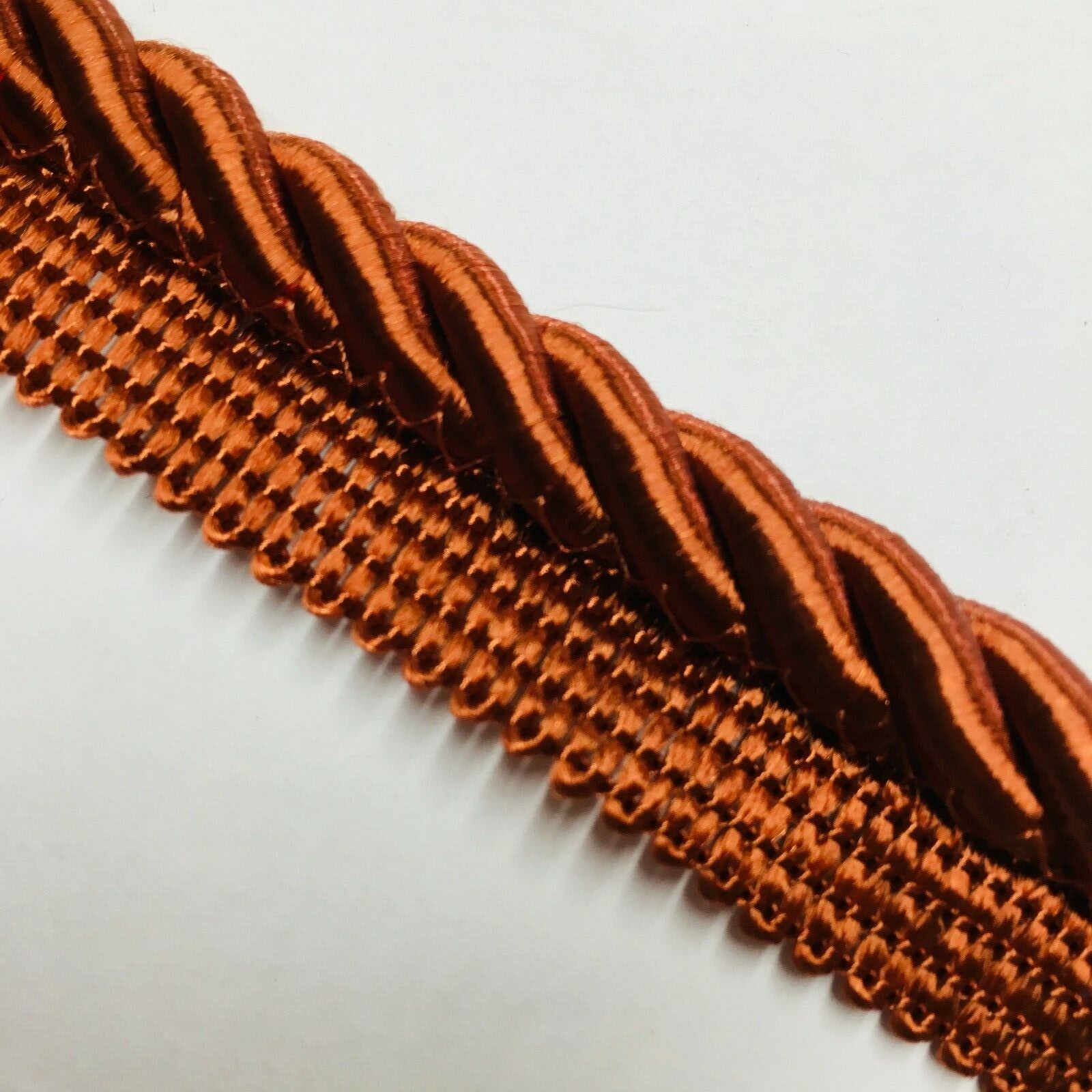 10mm Flanged Classic Cord Barley Twist Rope Piping Braid Trim Per Metre ...