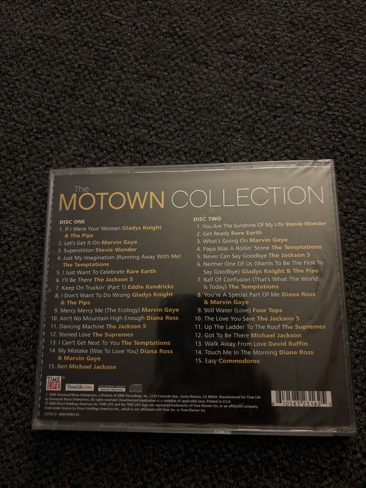 The Motown Collection by Various Artists (CD, 2008, 2 Discs, Time/Life ...