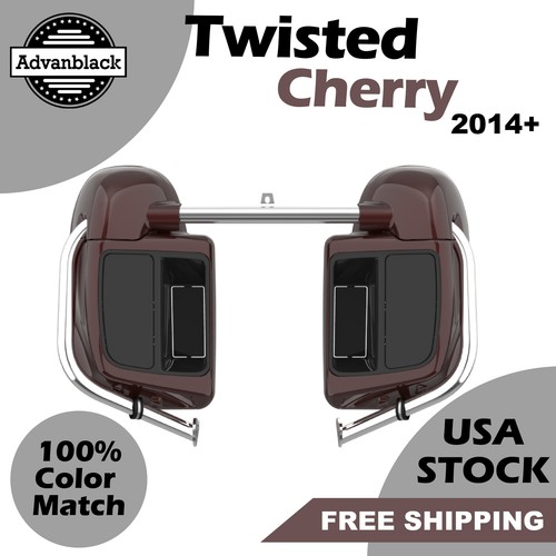 Advanblack Twisted Cherry Lower Vented Fairing Fits Harley Davidson Touring 14+ | eBay