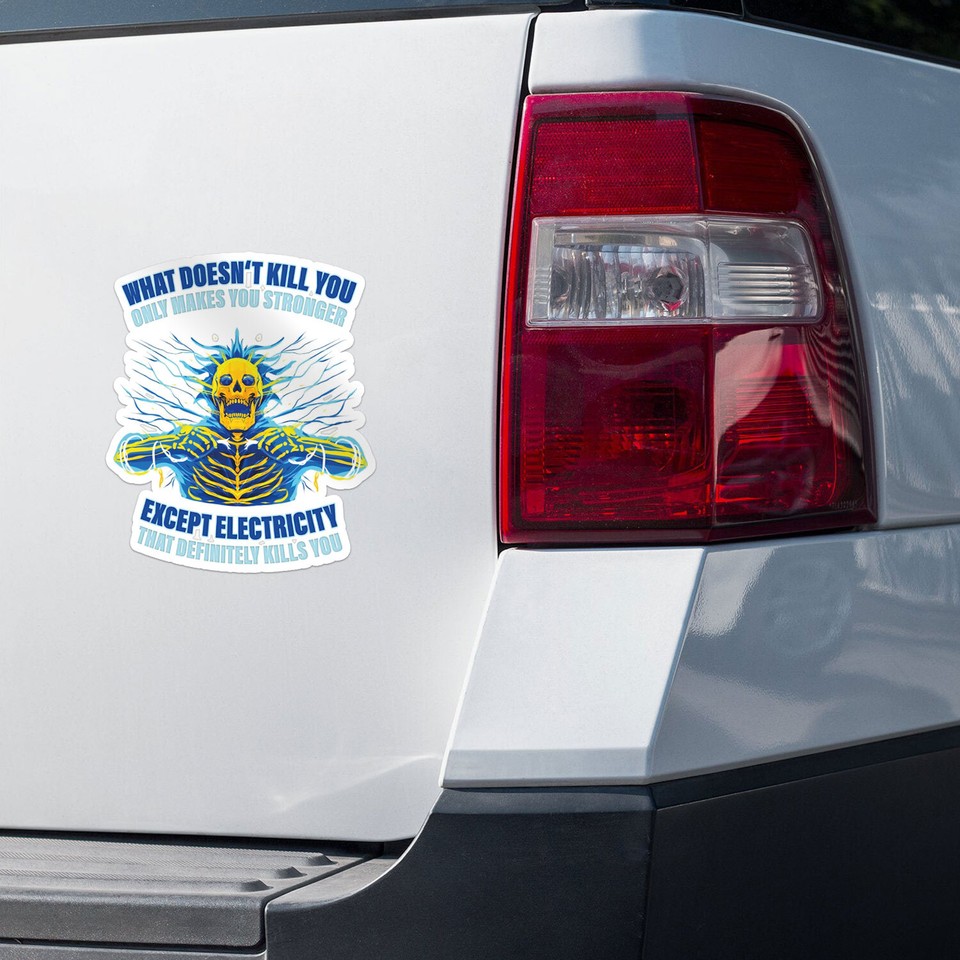 Electrician Electrical Engineer Electricity Quote Sticker Vinyl Car ...