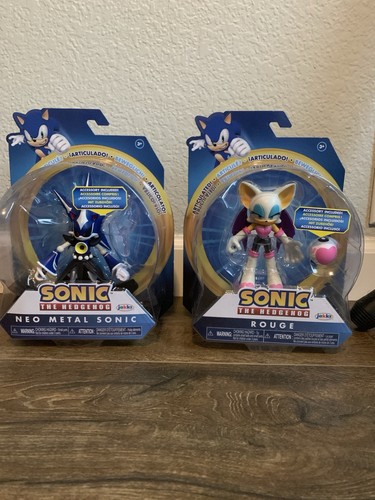 Jakks Pacific Sonic Lot - 4” Neo Metal Sonic & Rouge | eBay