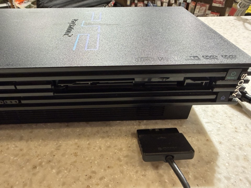 SONY PLAYSTATION 2 SYSTEM PS2 FAT WITH CONROLLER HOOKUPS PLAY STATION ...