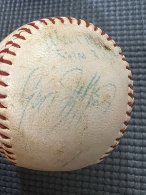 1988 New York Mets Signature Ball Carter Lyons Jeffries Hernandez and ...
