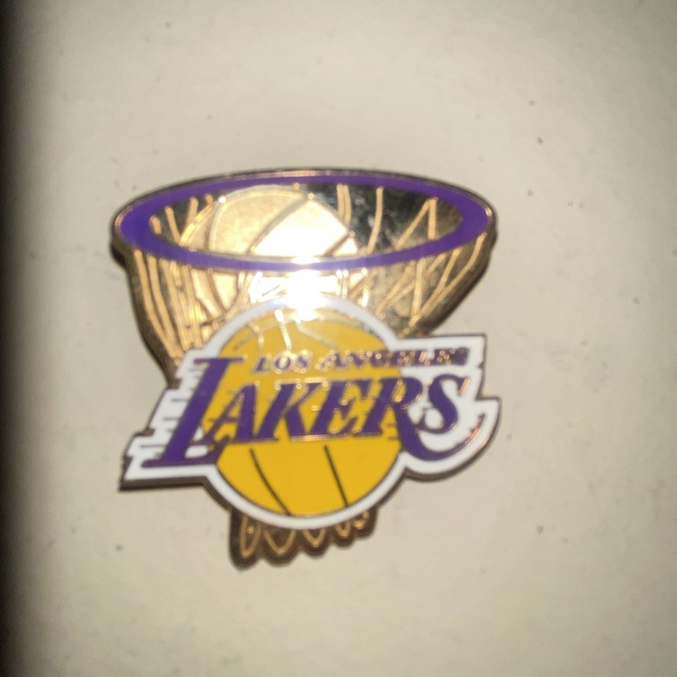 Lakers Pin Los Angeles Pins 2002 VINTAGE RARE Basket Logo NBA Pin | eBay