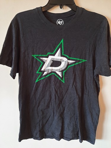 Dallas Stars Shirt Adult Medium Black Short Sleeve Texas NHL Hockey '47 ...