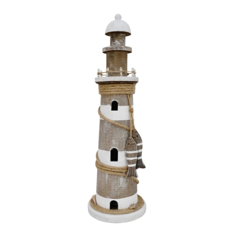 Lighthouse Table Decorations Retro Style Lighthouse Shape Hourglass