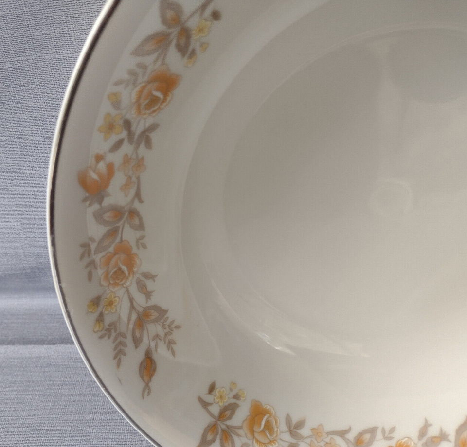 Carlton China 9" Serving Bowl Rosealyn Floral Pattern Japan Vintage | eBay
