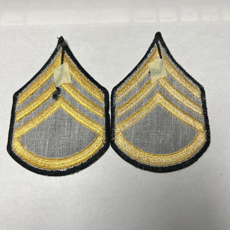 US Army Staff Sergeant Pair SSG/ E-6 Rank Dress Greens Class A Full ...