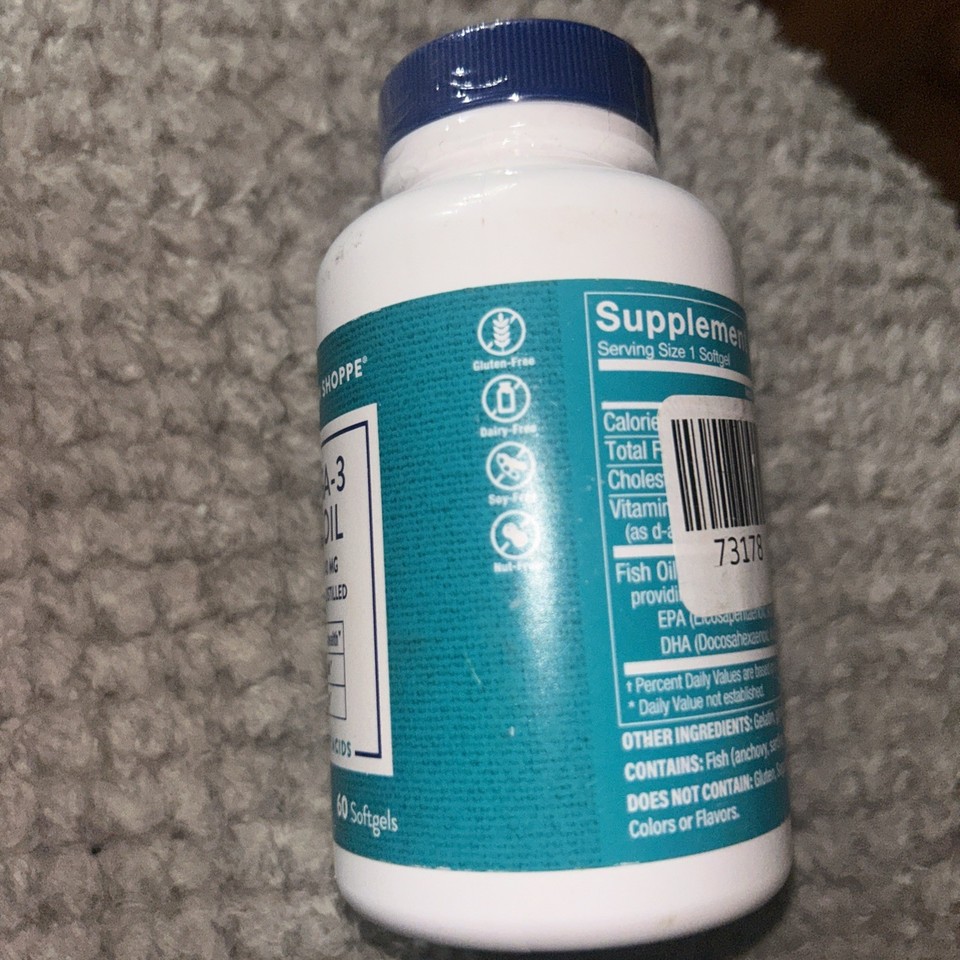 The Vitamin Shoppe, Omega-3 Fish Oil, 840mg, 60 Softgels | eBay