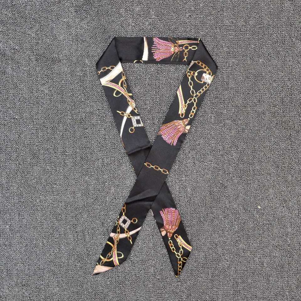 6 Pcs Fashion Satin Scarves Handbag Handle Ribbon Bag Scarf Bands ...