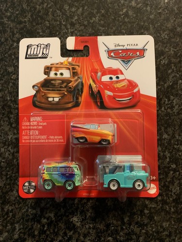 DISNEY PIXAR CARS MINI RACERS MATER RAMONE FILLMORE Tex Dinoco and Fab ...