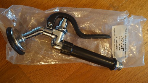 GENUINE AQUAJET PRE RINSE OVERHEAD SPRAY GUN WITH 1/2" BSP TYPE SCREW ...
