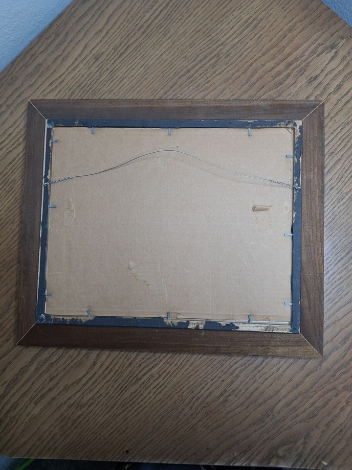 Antique Wooden Picture Frame With Gold Leafing | eBay