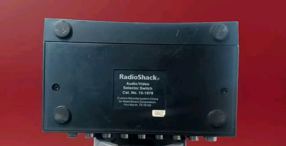 Vtg Radio Shack: 4-Way Audio/Video Selector Switch Model # 15-1978 | eBay