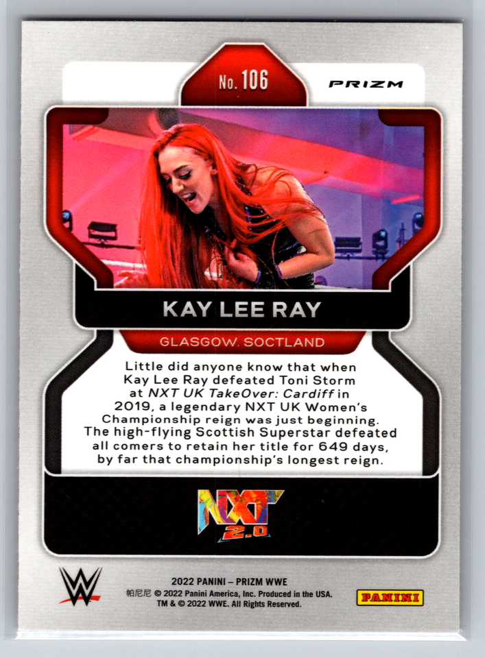 Kay Lee Ray 2022 Panini Prizm WWE Ruby Wave Prizm #106 Alba Fyre | eBay