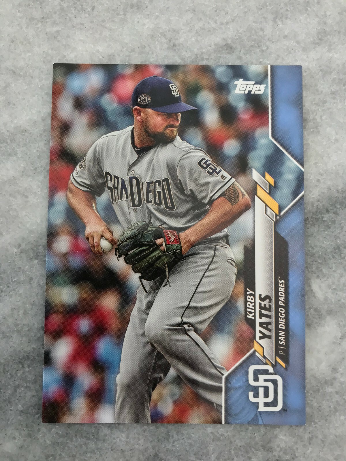 2020 Topps Father's Day Blue Kirby Yates #25 31/50 Padres | eBay