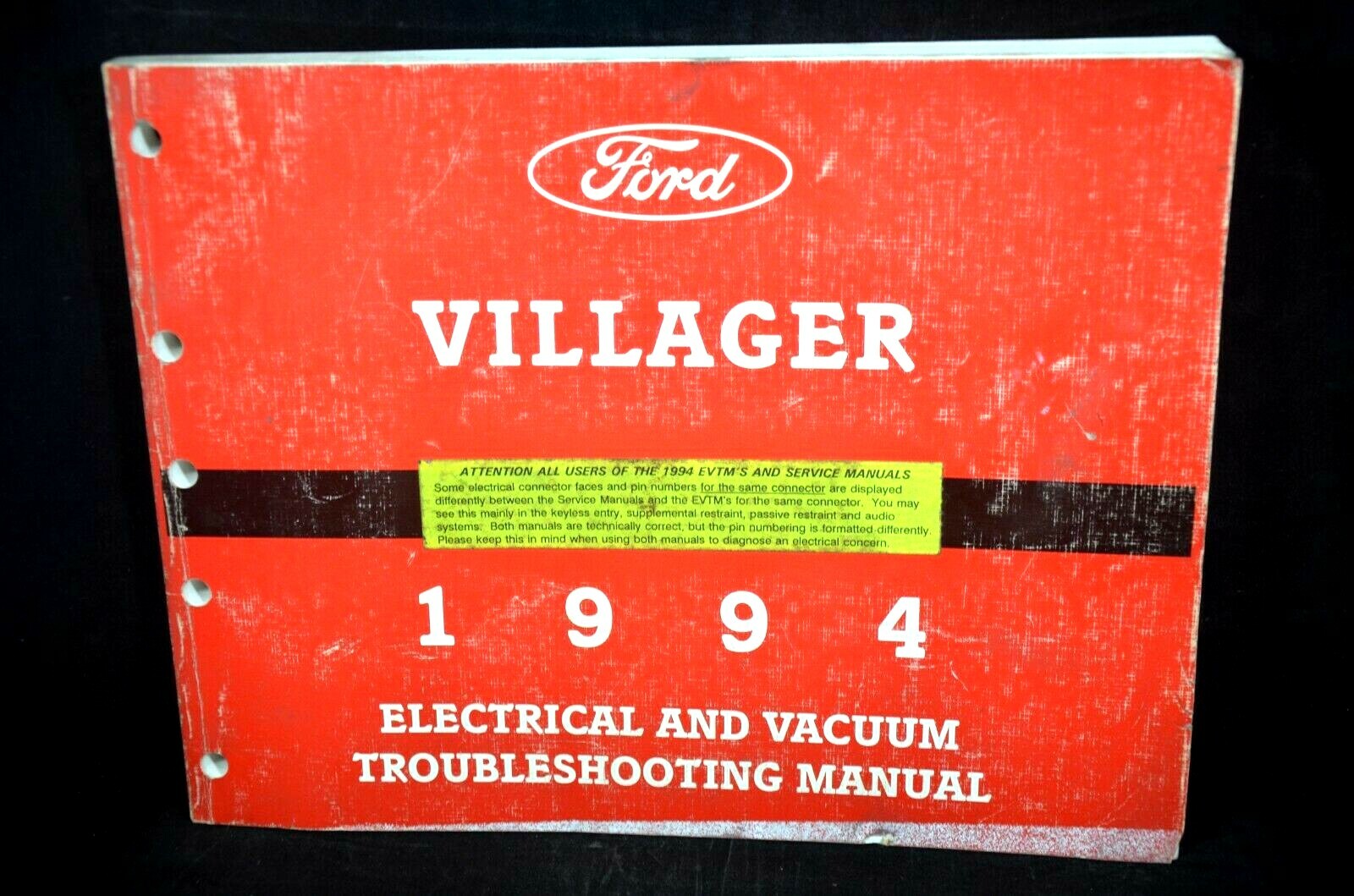 1994 Villager OEM Electrical Vacuum Trouble Shooting VG Condition | eBay