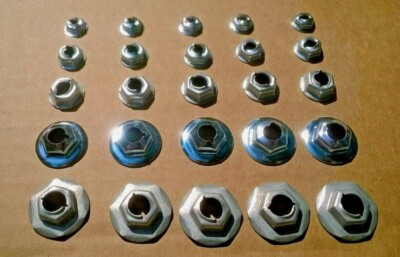 25 BADGE EMBLEM/TRIM/BEZEL RETAINERS FOR FORD MUSTANG TORINO FAIRLANE ...